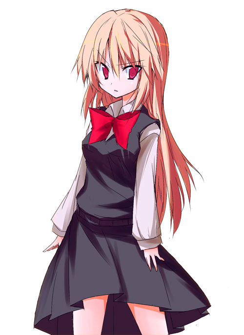 Safebooru - alternate hair length alternate hairstyle blonde hair bow bowtie ex-rumia ex rumia ...